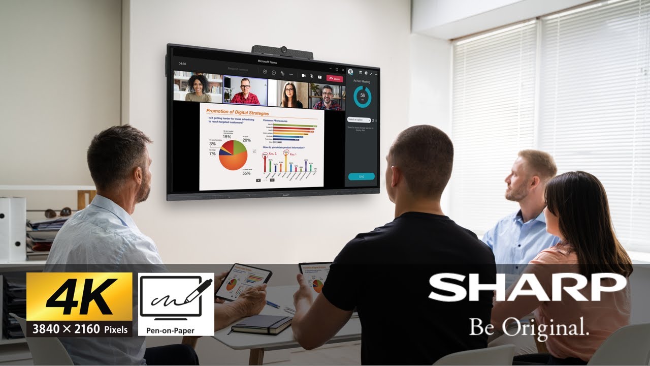 Sharp/NEC: interaktivní panel PN-L862B • Professional Computing